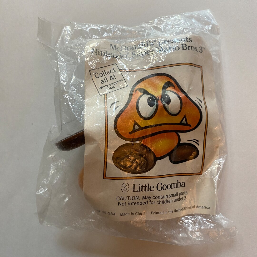 Super Mario Goomba Fast Food Premium Toy 1990s - Etsy