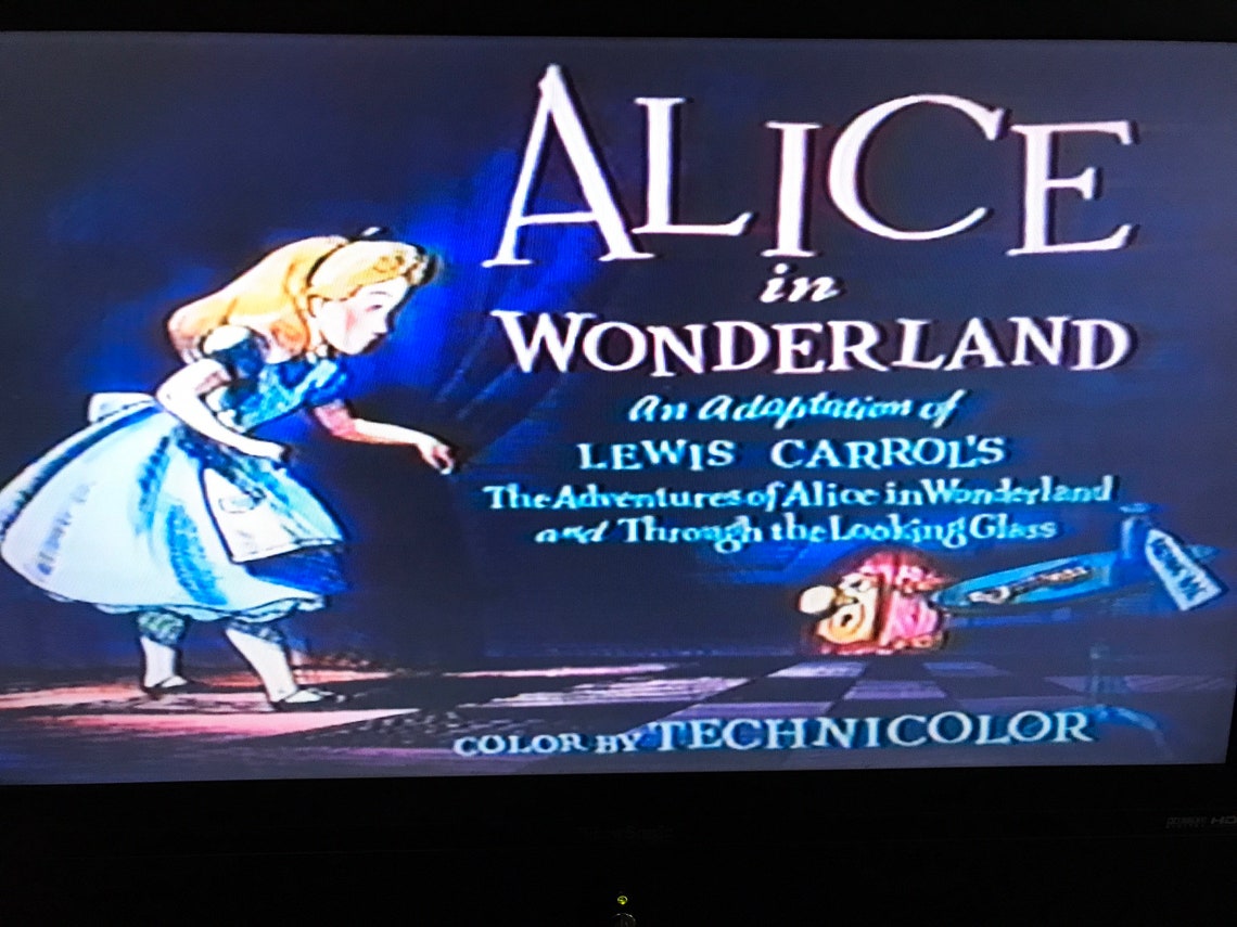 Vintage Clamshell Disney Alice and Wonderland VHS Video the | Etsy