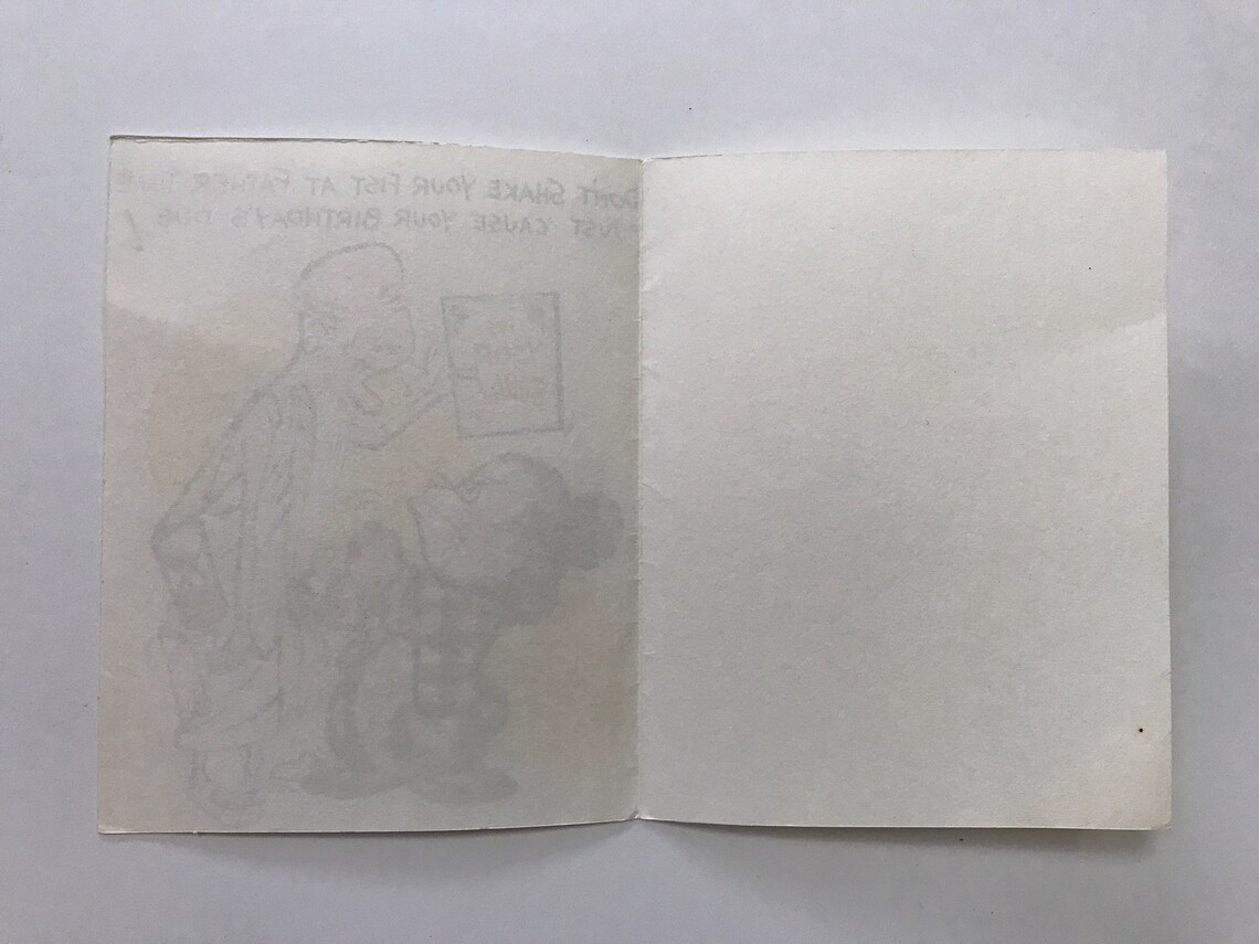 Vintage Happy Birthday Card Retro Paper Ephemera Litho'd - Etsy