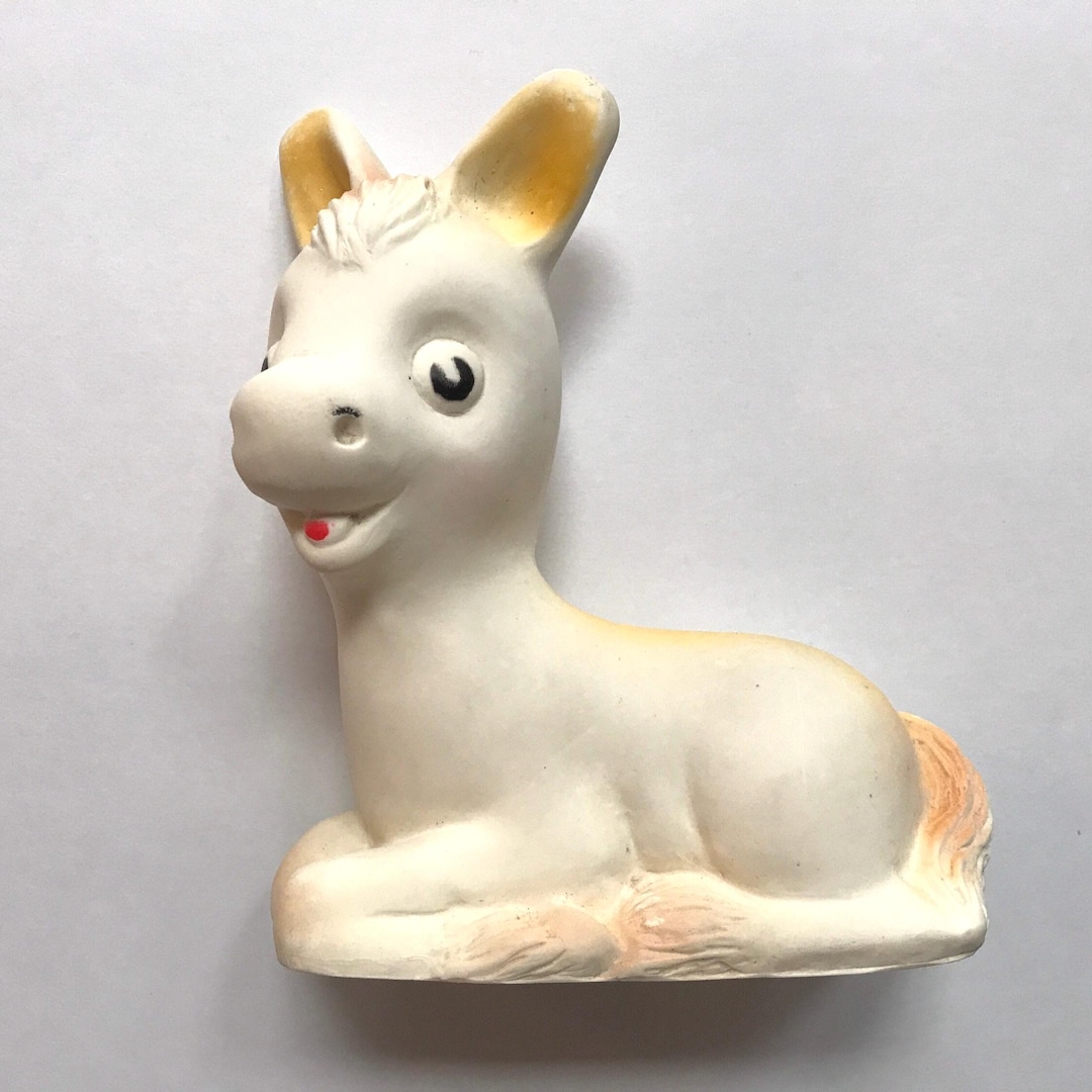 1960s Vintage Rubber Donkey Squeak Toy Working Made in Ireland - Etsy UK
