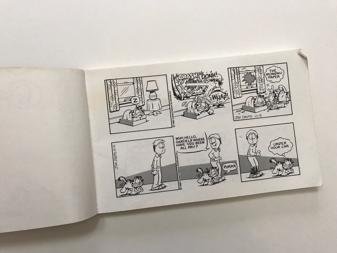 1980s Garfield World Wide Comic Strip Book Kids Children | Etsy