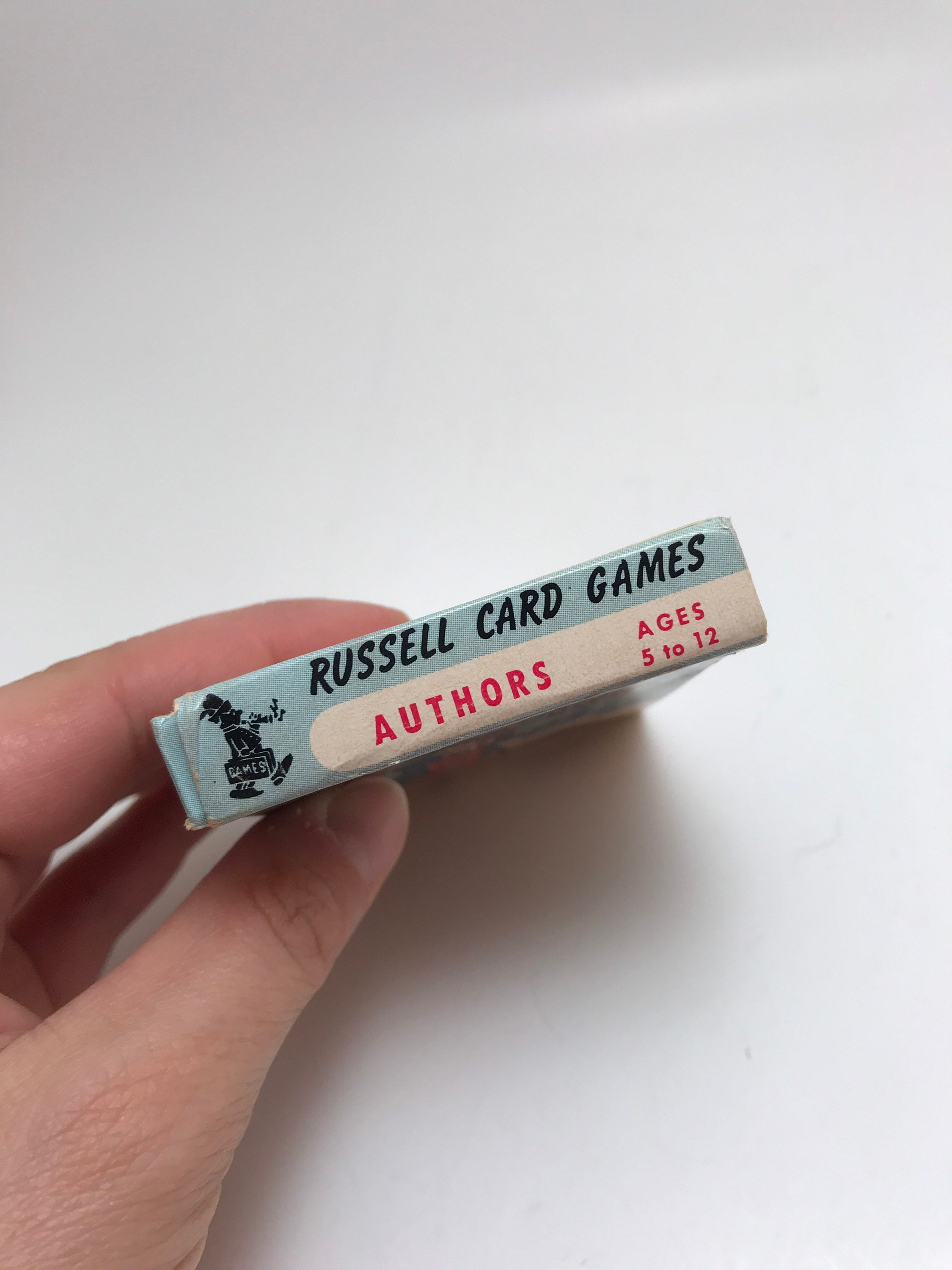 Authors Playing Cards Set Kids RARE Game Paper Ephemera | Etsy