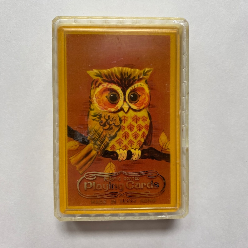 Owl Playing Cards Complete Deck Vintage 1970s Illustrated Trump - Etsy