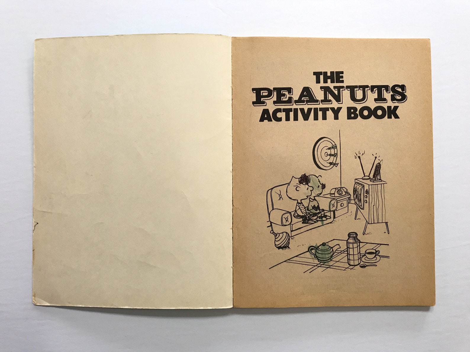 1979 the Peanuts Activity Coloring Book 70s Kids Games Puzzles - Etsy