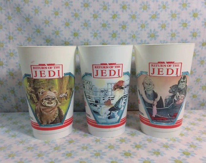Star Wars Return of the Jedi 711 Plastic Slurpee Cups From 1983 Retro ...