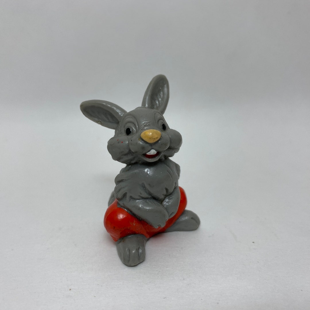 Disney Thumper Bambi Bully West Germany 1982 PVC Mini Figure Red Shorts ...