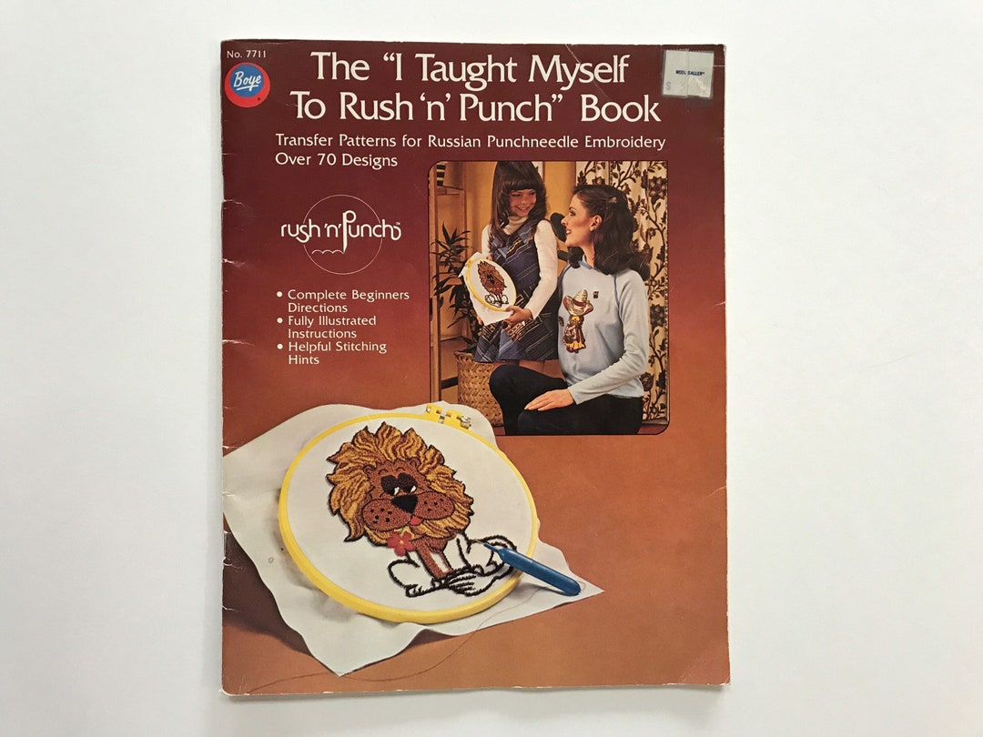 SALE 1978 Rush N Punch How to Iron on Transfer Booklet Retro Crafting ...