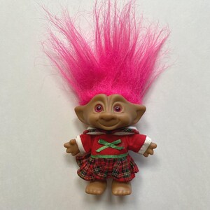 Vintage Ace Novelty Co Jewel Belly Troll Doll 1990s Kids Toy Pink Hair ...