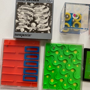 Handheld Dexterity Puzzles Skill Squares Games 80s 90s Retro ...