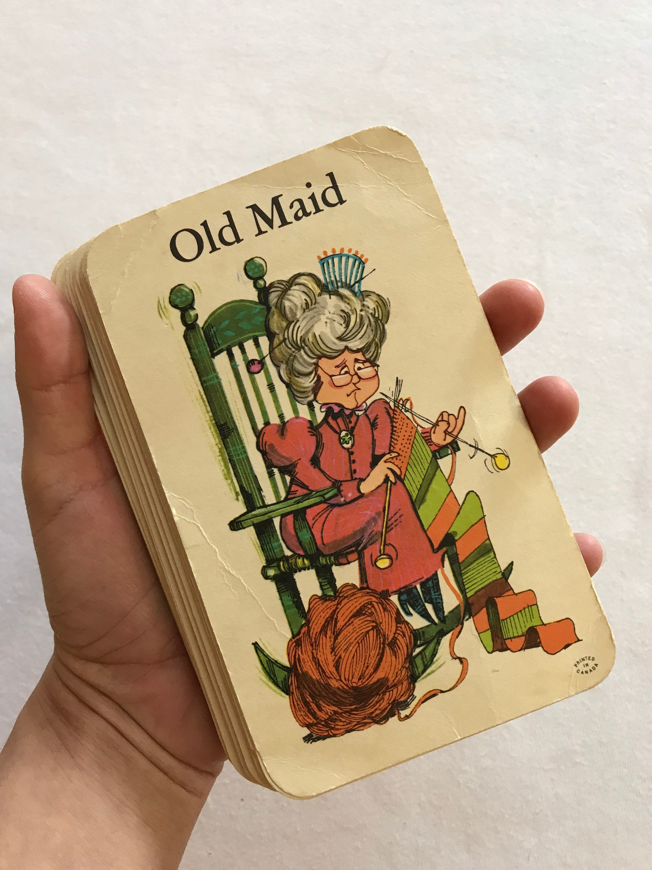 60s or 70s Jumbo Old Maid Playing Cards Set Kids RARE Game | Etsy