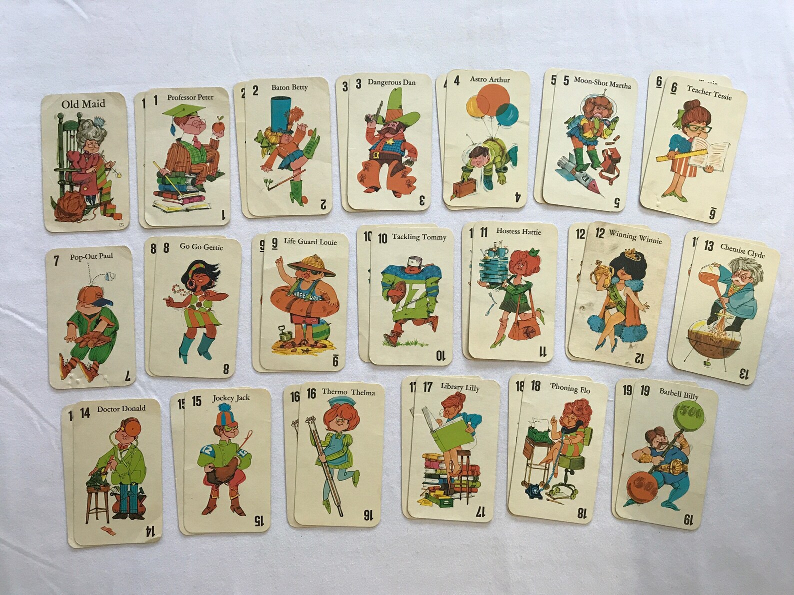 60s or 70s Jumbo Old Maid Playing Cards Set Kids RARE Game - Etsy