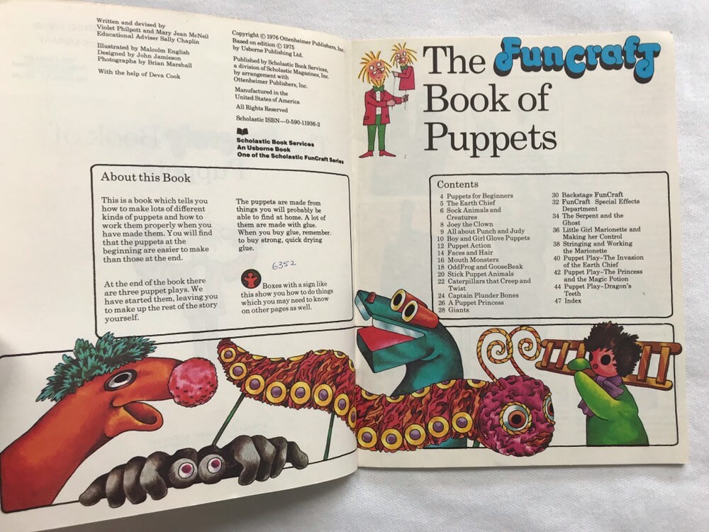 The Know How Fun Craft Book of Puppets Book How to Make | Etsy