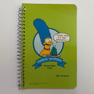 Marge Simpson Notepad Worlds Best Cook 1990 Stationary the Simpsons - Etsy