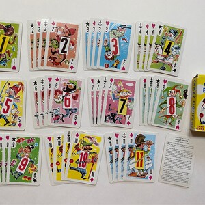 Playing Cards Complete Sets Crazy Eights Hearts and Animal Rummy 2002 ...