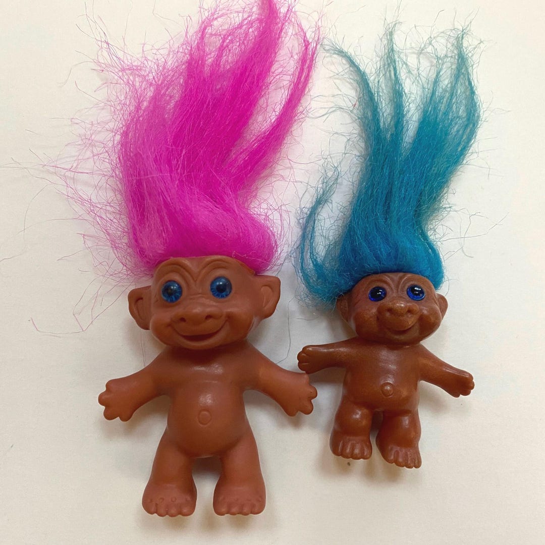 Treasure Trolls Cute Collectible Kids Toys Small Pair - Etsy