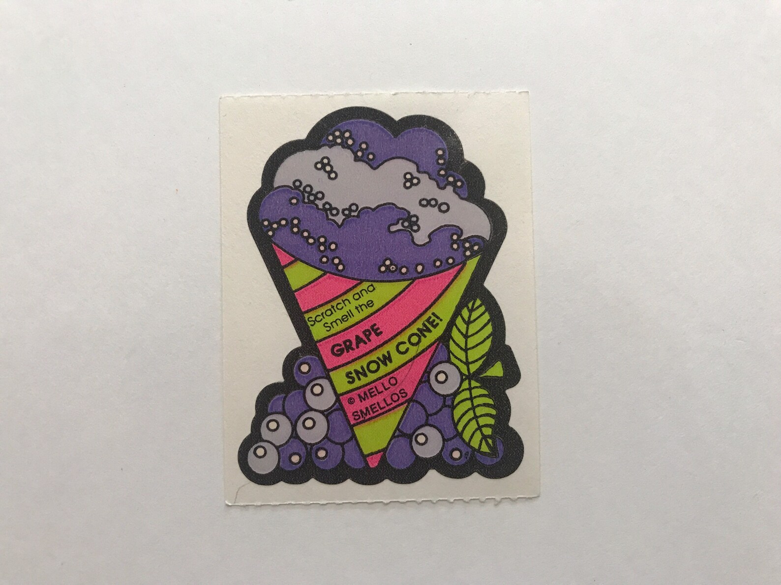 1980s Mello Smello Scratch & Smell Sniff Sticker Grape Snow - Etsy