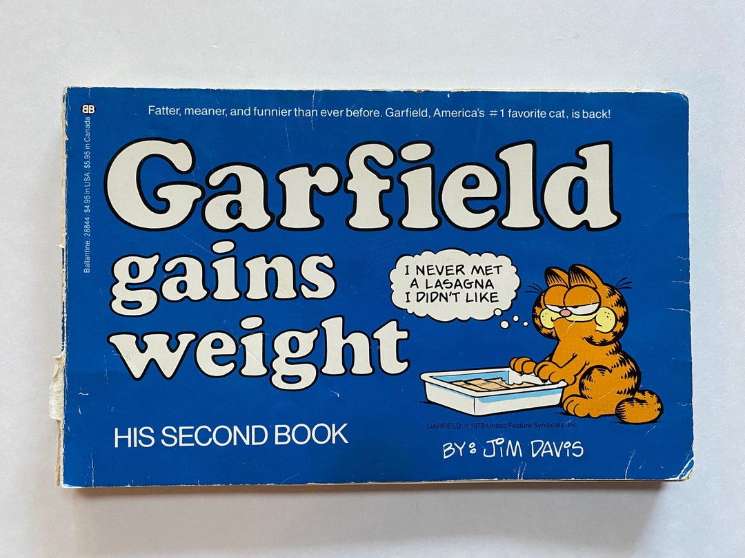 1980s Garfield Gains Weight Comic Strip Book Kids Children - Etsy