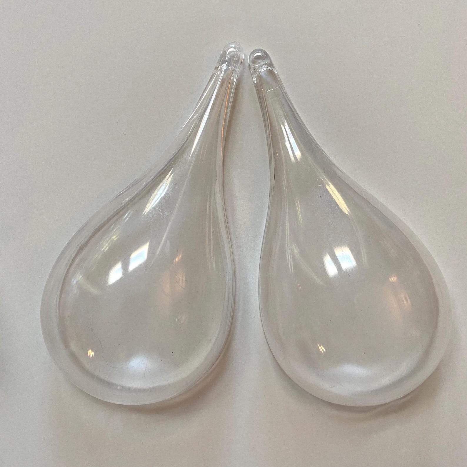 Plastic Craft Domes for Mixed Media Projects Tear Drop Shape Ornament ...