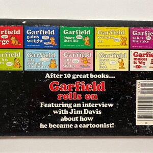1985 Garfield Rolls on Comic Strip Book Kids Children Funnies 11th Book ...