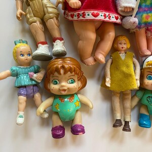Vintage Small Dolls Lot Girls Kids Toys 1980s 1990s Barbie Quints ...