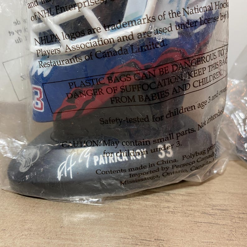 Mcdonalds Mini Goalie Helmet Mask Official 1996 Jocelyn Thibault ...