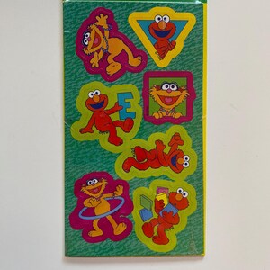 Sesame Street Stickers LOT 1998 Elmo and Zoe - Etsy