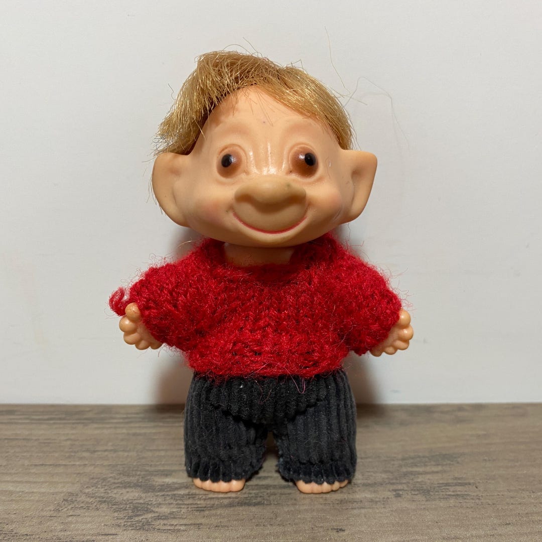1960s Troll Doll With Rooted Hair Painted Bug Eyes RARE Regal Canada - Etsy