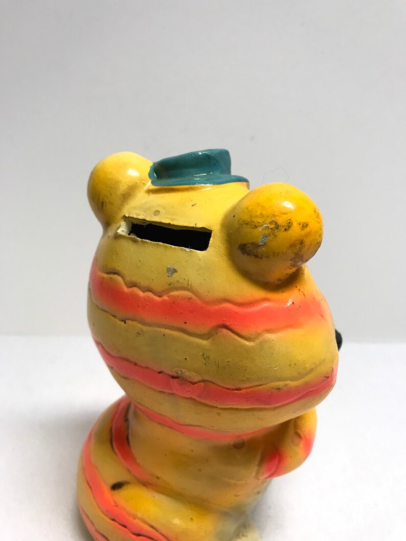 Vintage Chalkware Tiger Piggy Bank 70s Retro Kitsch Figurine | Etsy