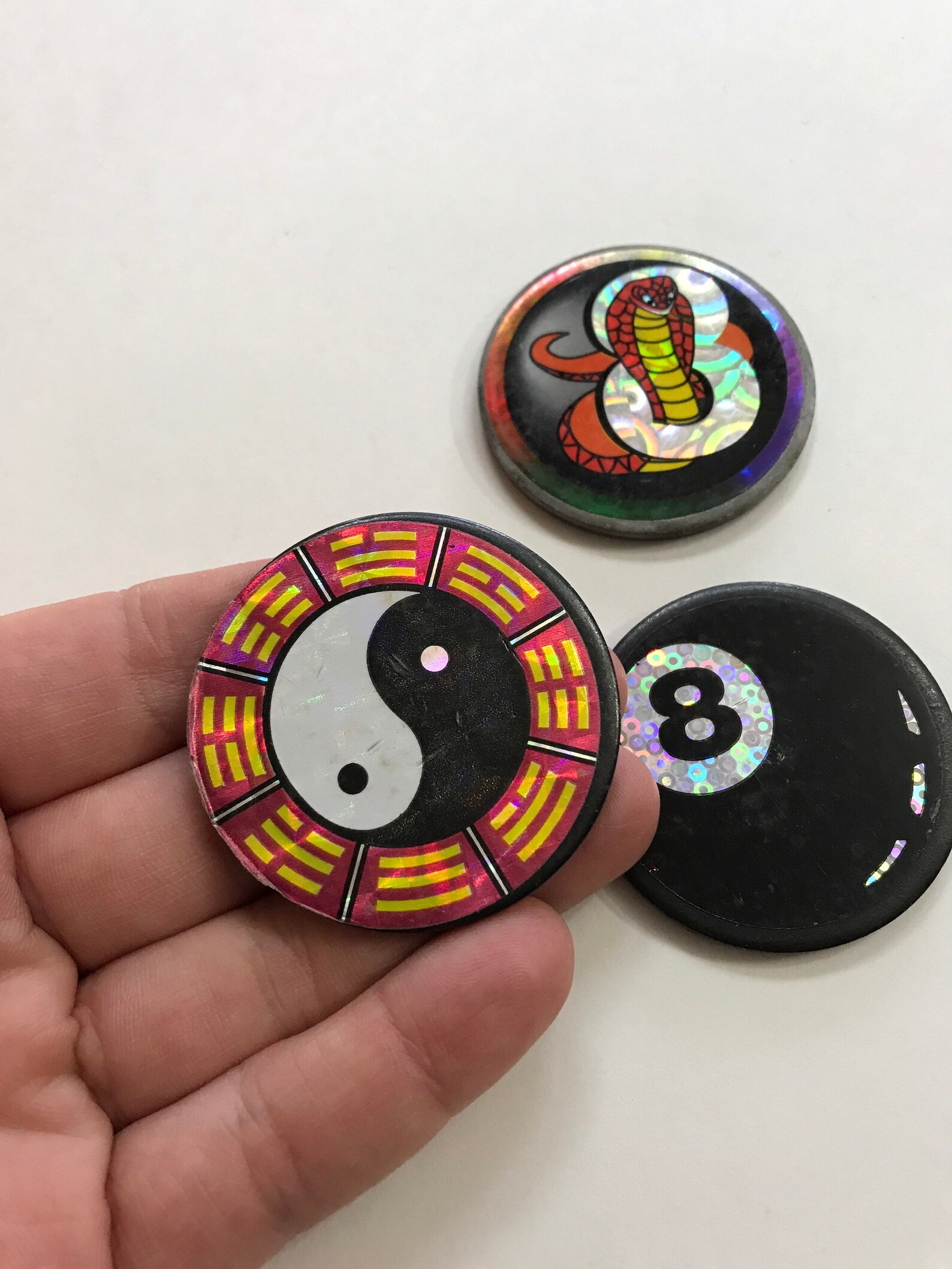 1990s Pog Slammers Heavy Metal Unofficial Poison Magic Eight - Etsy
