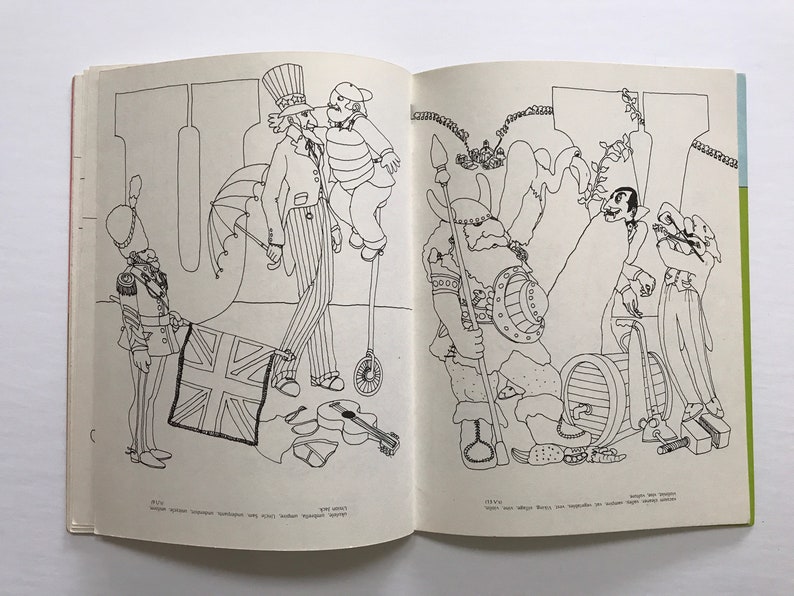 Vintage ABC Coloring Book Retro 70s Kids Children Colour Pages | Etsy