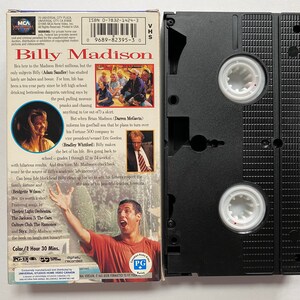 1995 Billy Madison VHS Video Movie Film Adam Sandler Comedy - Etsy ...