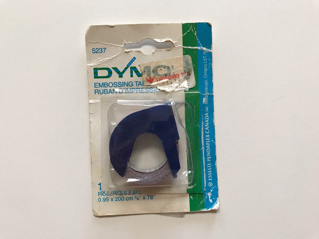 Vintage Dymo Label Maker Embossing Tape in Matte Red New in Package ...