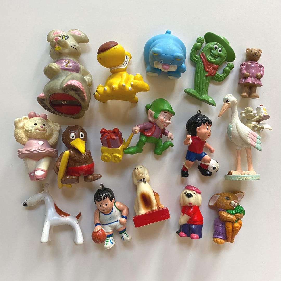 Mini PVC Figures Vintage Collectibles LOT From the 1980s 1990s - Etsy