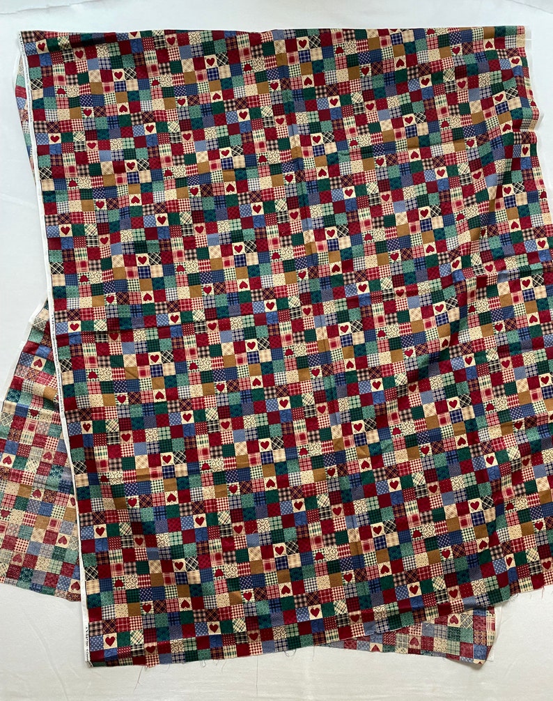 Vintage Cottage Core Fabric Piece 90s Cotton Fabric Sewing - Etsy