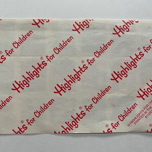 Highlights Sticker Sheet 90s Kids Magazine Premium Rare Collectible - Etsy