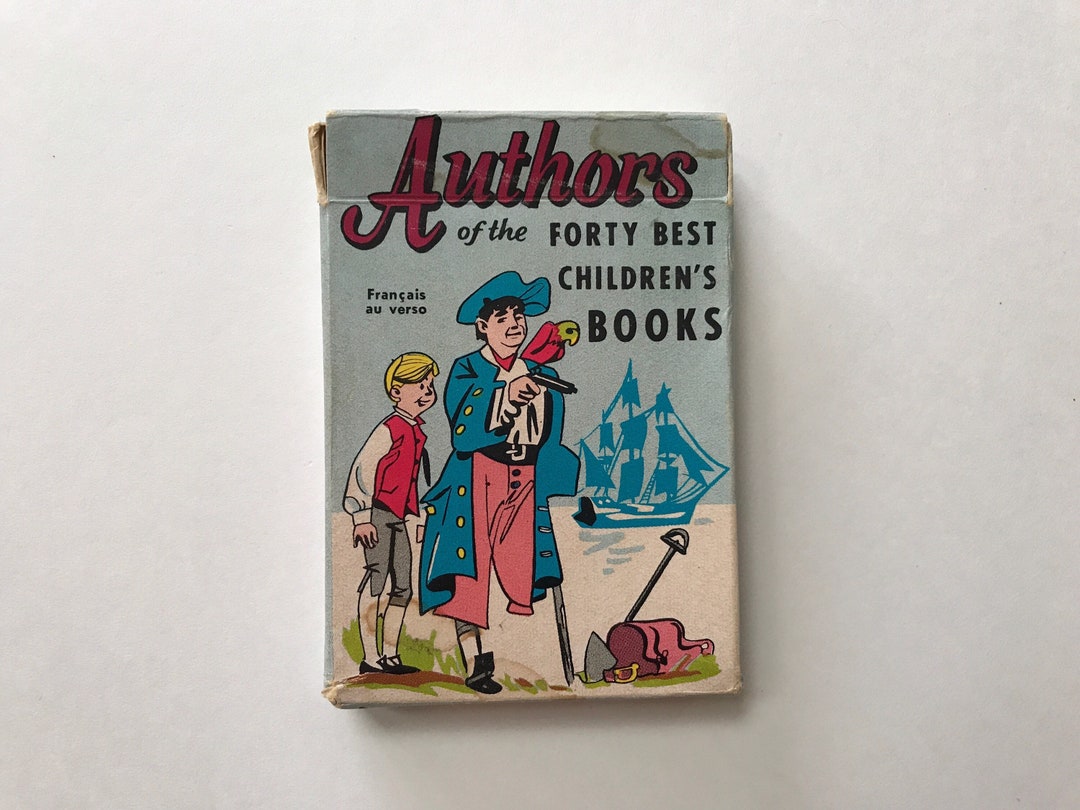 Authors Playing Cards Set Kids RARE Game Paper Ephemera Russell Card ...