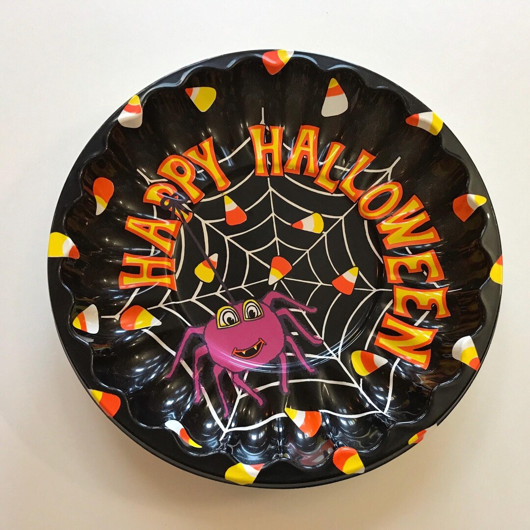 SALE - 1990s Happy Halloween Trick or Treat Bowl Goodies Candy Bowl ...