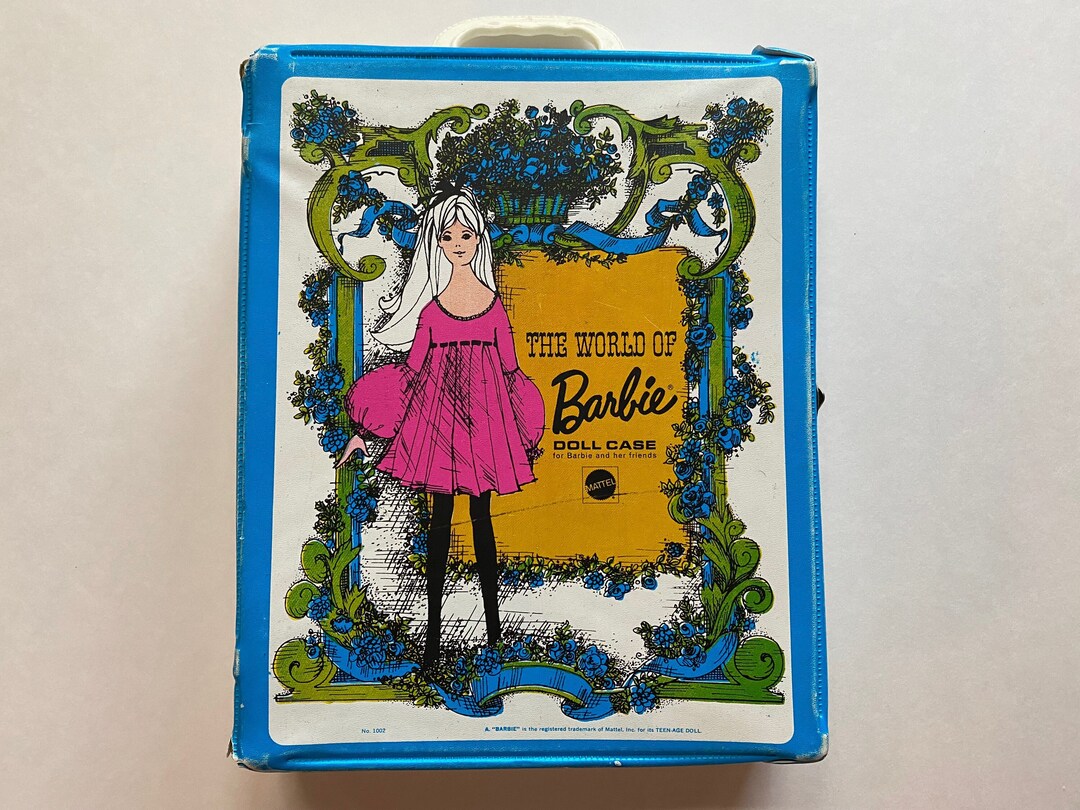 1960s the World of Barbie Doll Case Collector Case Wardrobe Vinyl Case ...