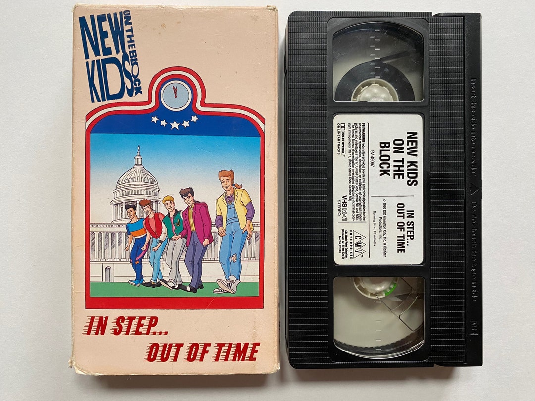 New Kids on the Block Cartoon VHS 1990 in Step Out of Time 1990 - Etsy