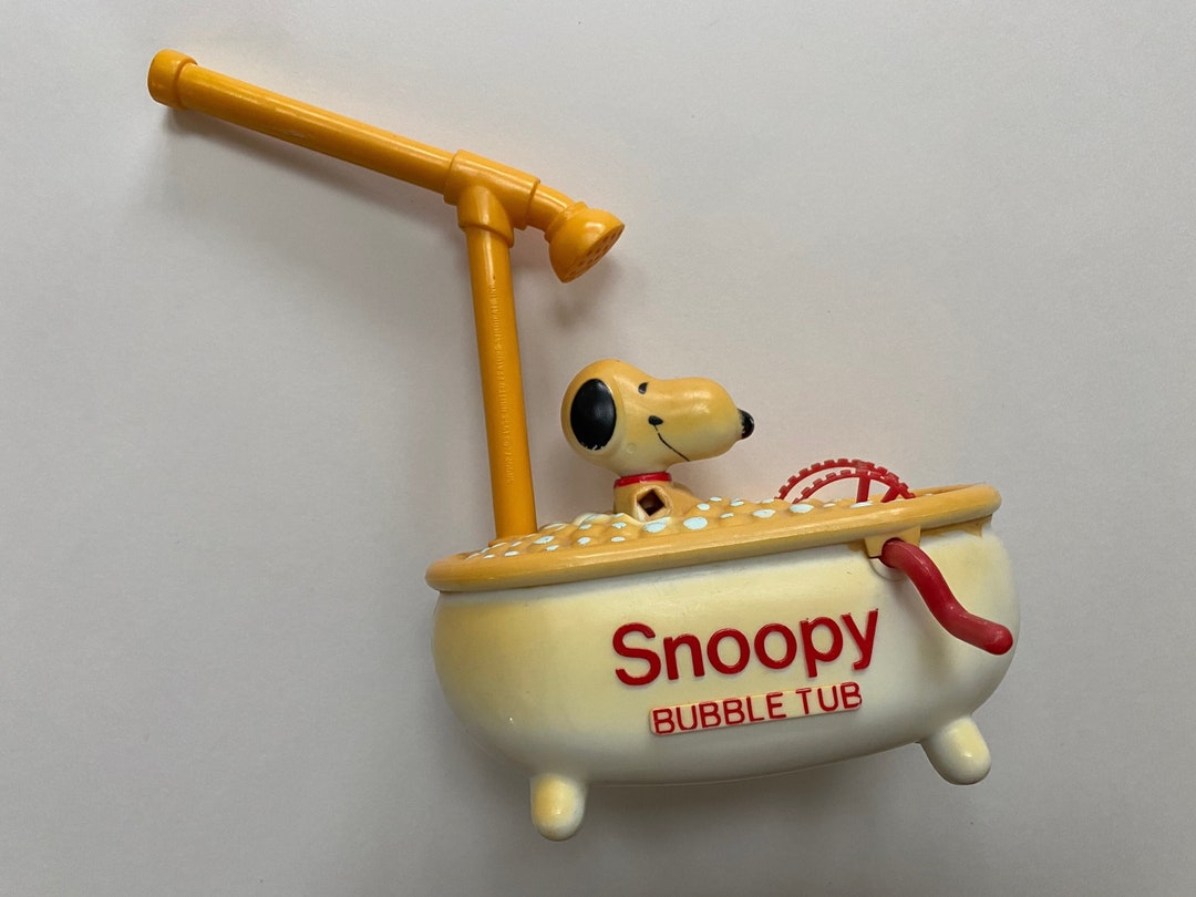SALE Snoopy Bubble Tub Bubble Maker Toy 80s Kids - Etsy