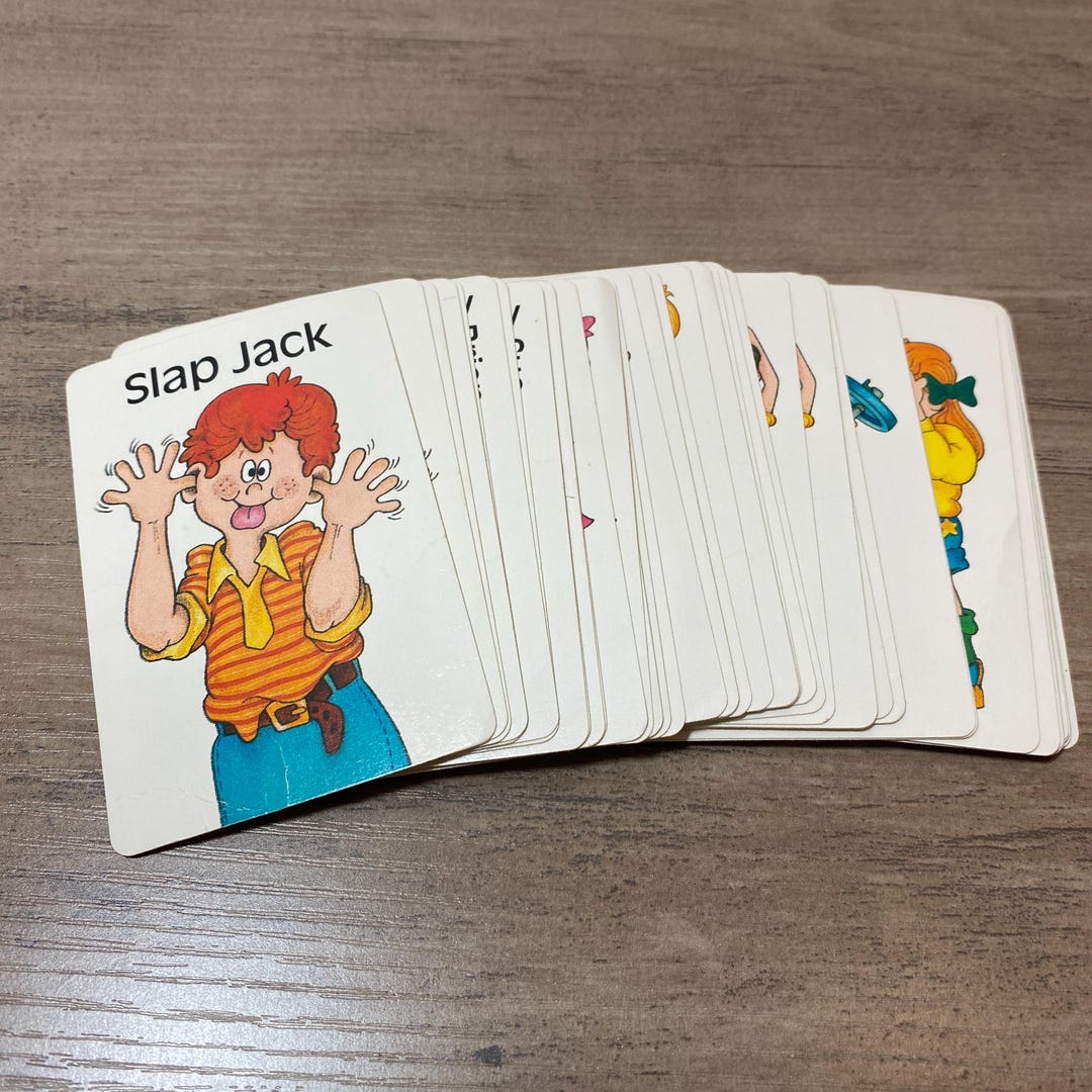 1988 Vintage Slap Jack Playing Cards Set Golden Whitman Made in USA - Etsy