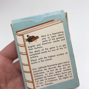 Authors Playing Cards Set Kids RARE Game Paper Ephemera Russell Card ...