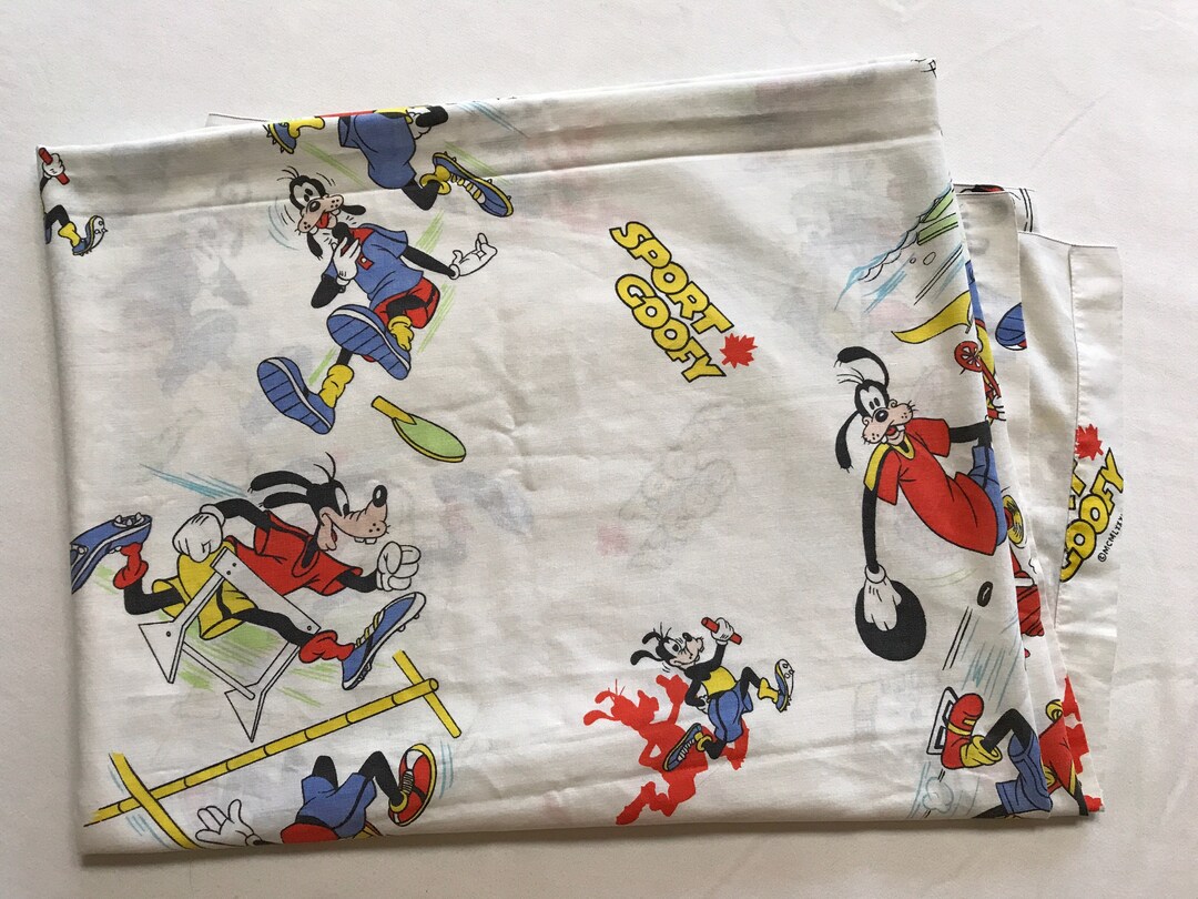 1980s Disney Goofy Sport Twin Flat Sheet 80s Kids Bedding Boys - Etsy