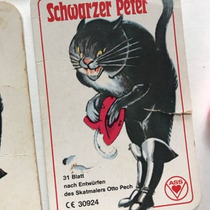 1970s Schwarzer Peter Playing Cards Set Complete Set Kids RARE Games ...