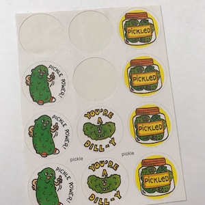Scratch N Sniff Stickers Scented Pickles 80s 90s Kids Collectible ...