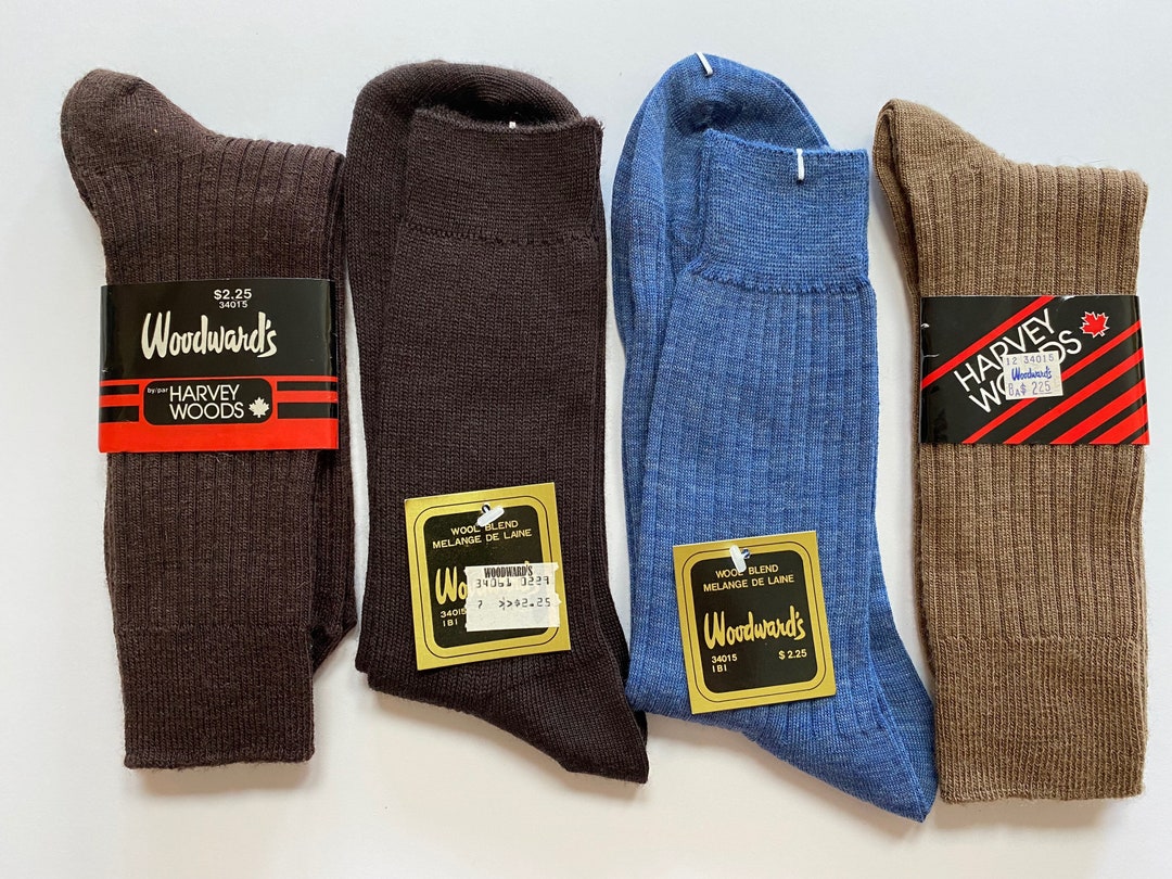 SALE Vintage Mens Socks 70s Fashion Deadstock Unused Harvey Woods ...