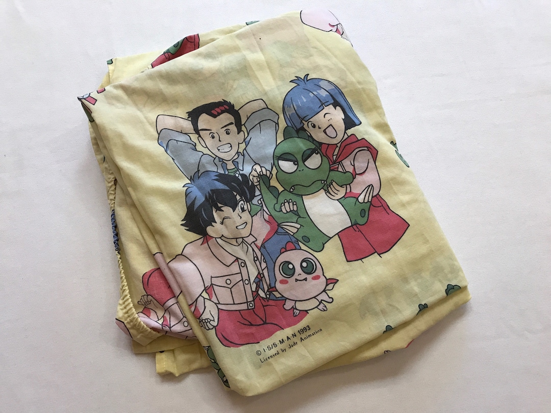 ULTRA RARE 1993 Muka Muka Paradise Manga Twin Fitted Character Bedsheet ...