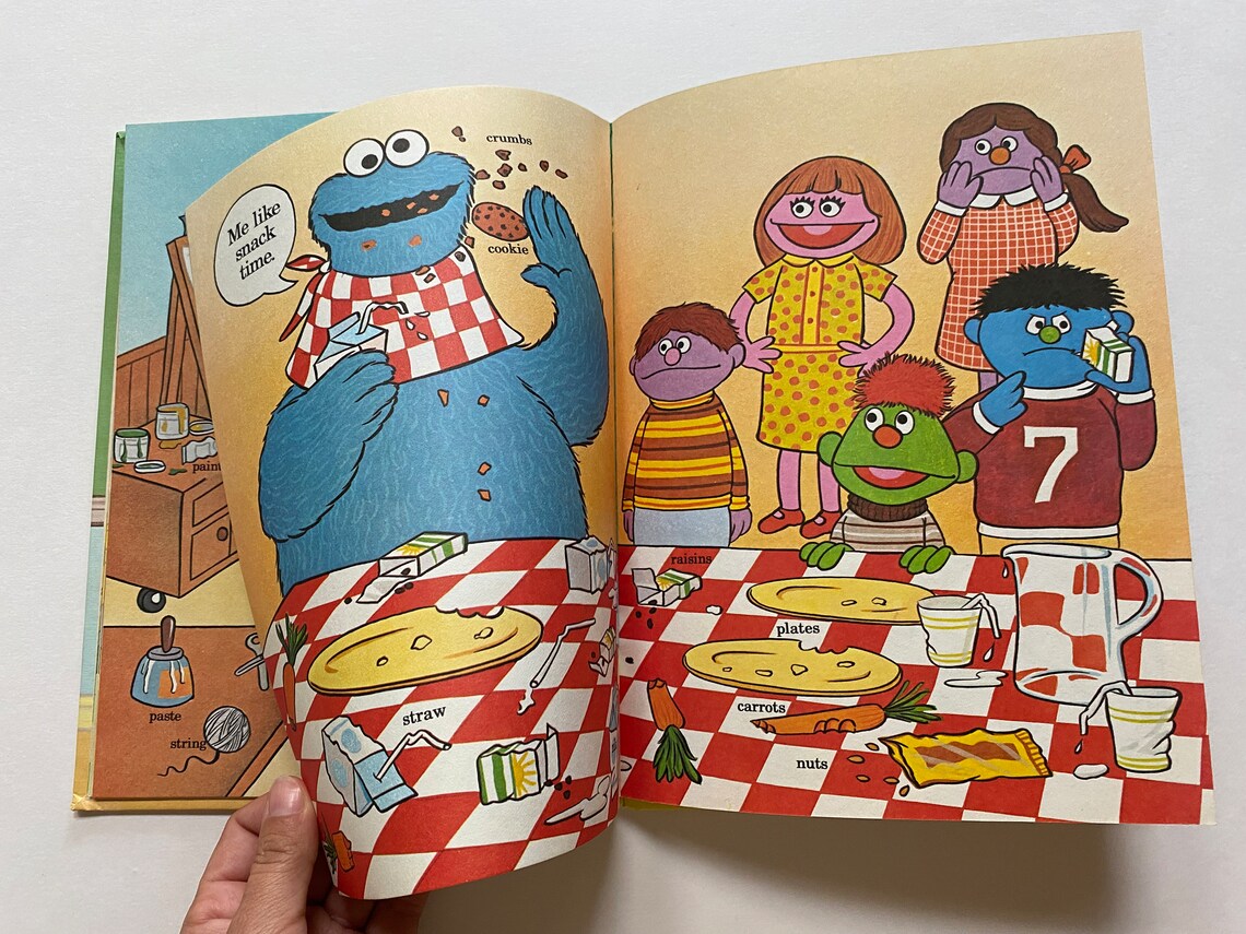 I Like School Sesame Street Jim Henson Muppets Book Childrens Picture ...