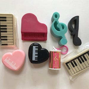 Cute Soundy 90s Stationary Eraser Lot RARE Collectible MUSIC NOTES - Etsy