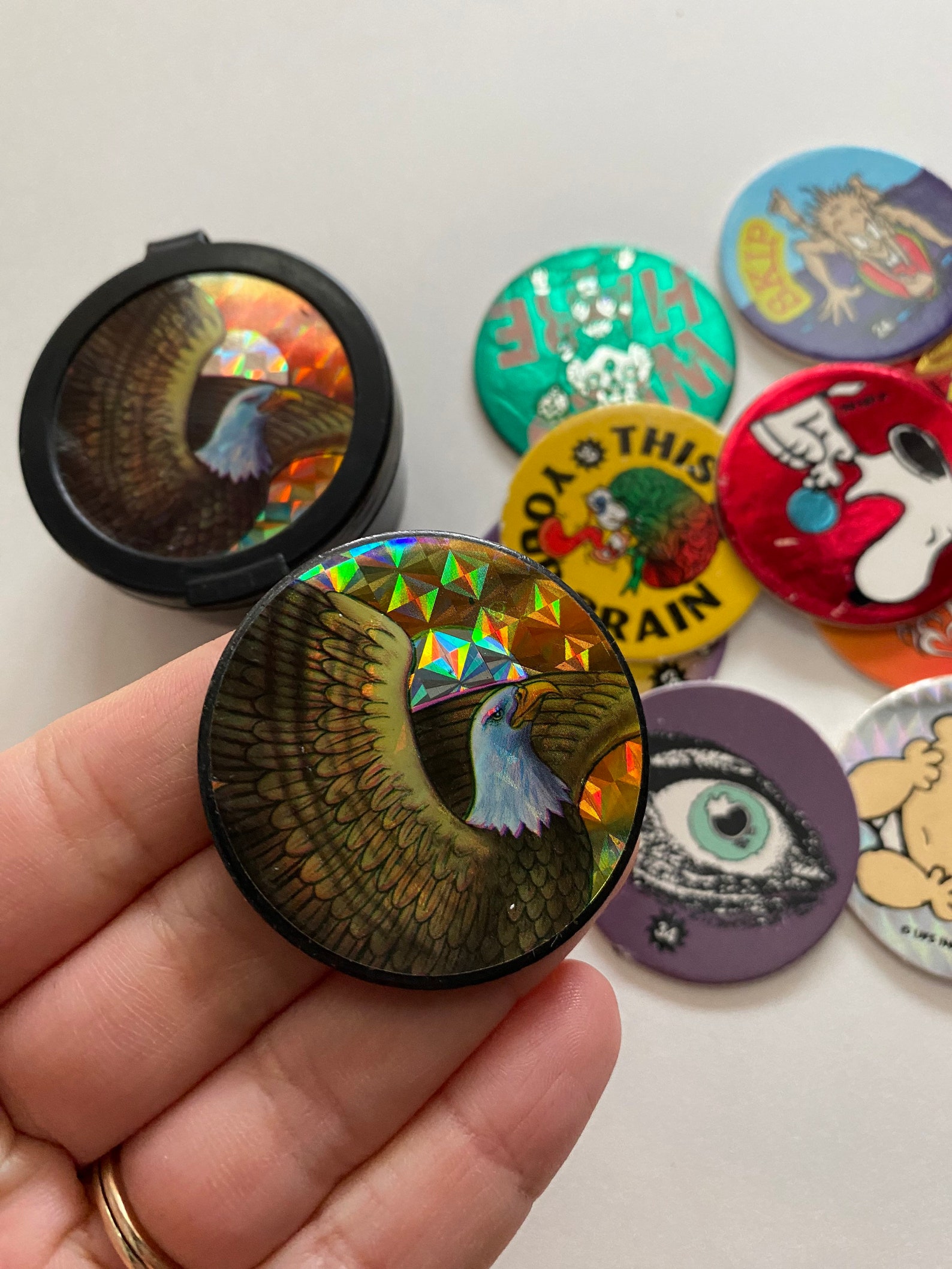 1990s Blank Back Pogs in Mini Collector Tube With Slammer 90s Kids Toys ...